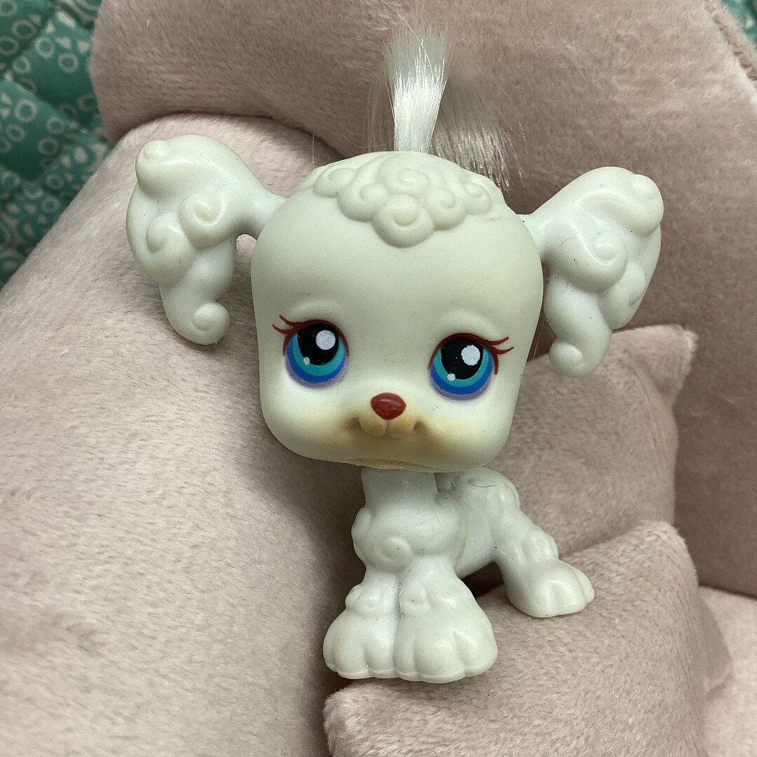 Littlest Pet Shop Lps 17 White French Poodle, Authentic pet Only Read ...
