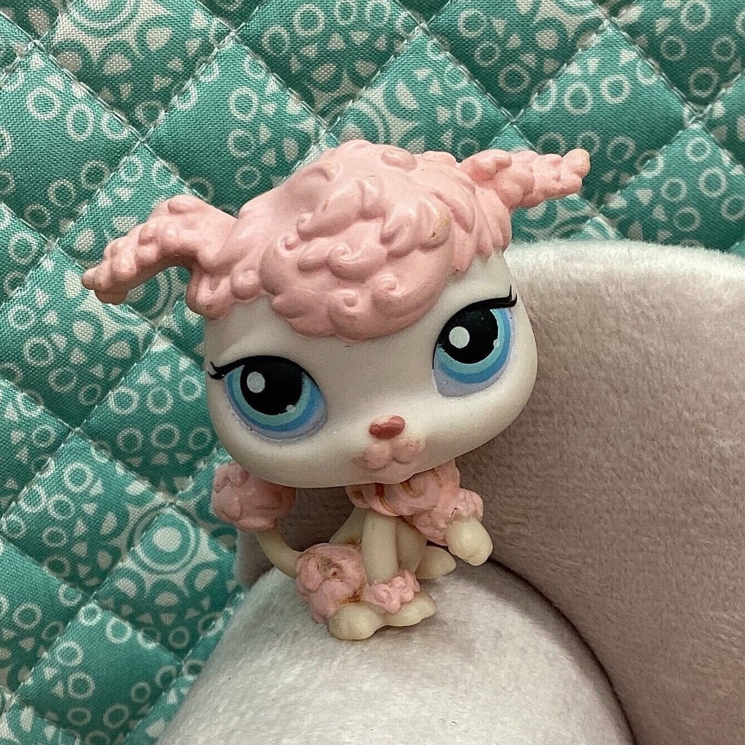 LPS Little Pet Shop Pets Authentic 48 French Poodle Dog Blue - Etsy