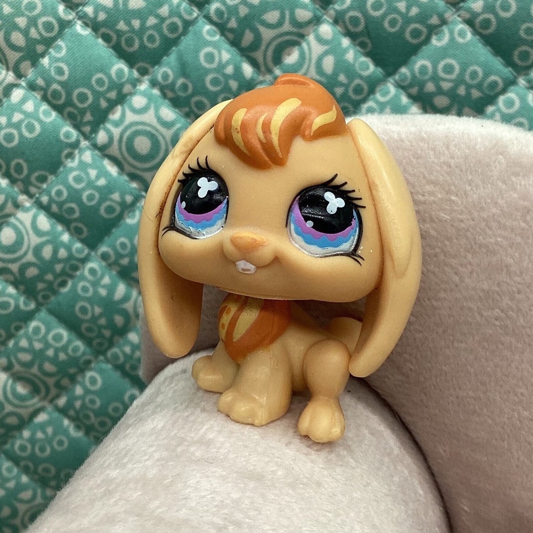 Littlest Pet Shop Lps #480 Bunny Rabbit Orange Lop Eared, Purple Clover ...