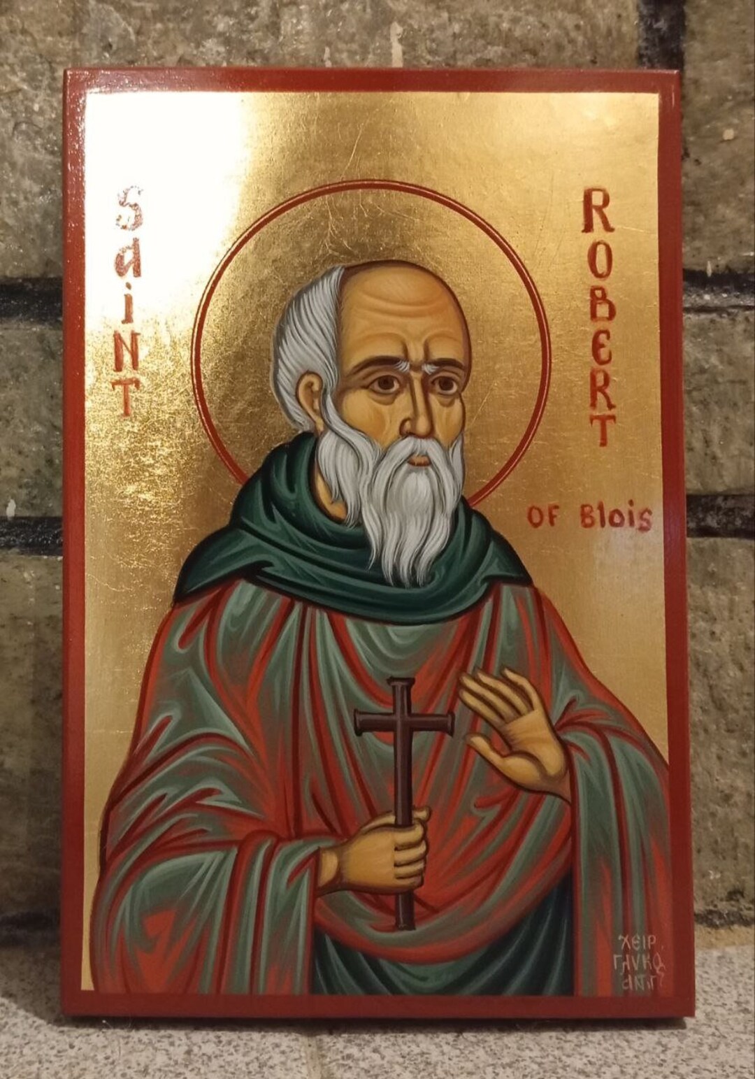 St Robert of Blois, Orthodox Icon, Hand-painted - Etsy