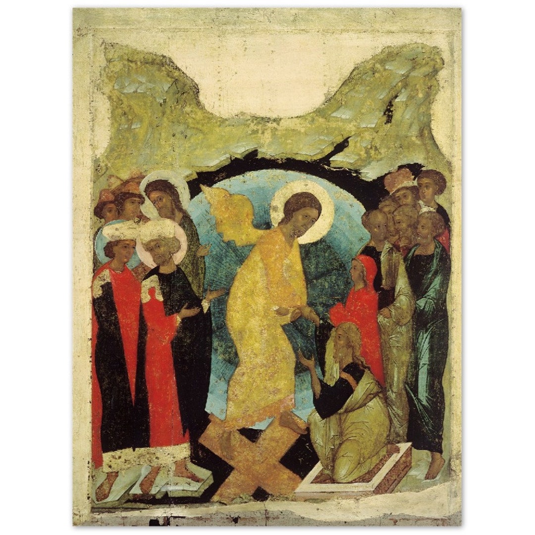 Harrowing of Hell, Paschal Icon by St Andrei Rublev - Etsy