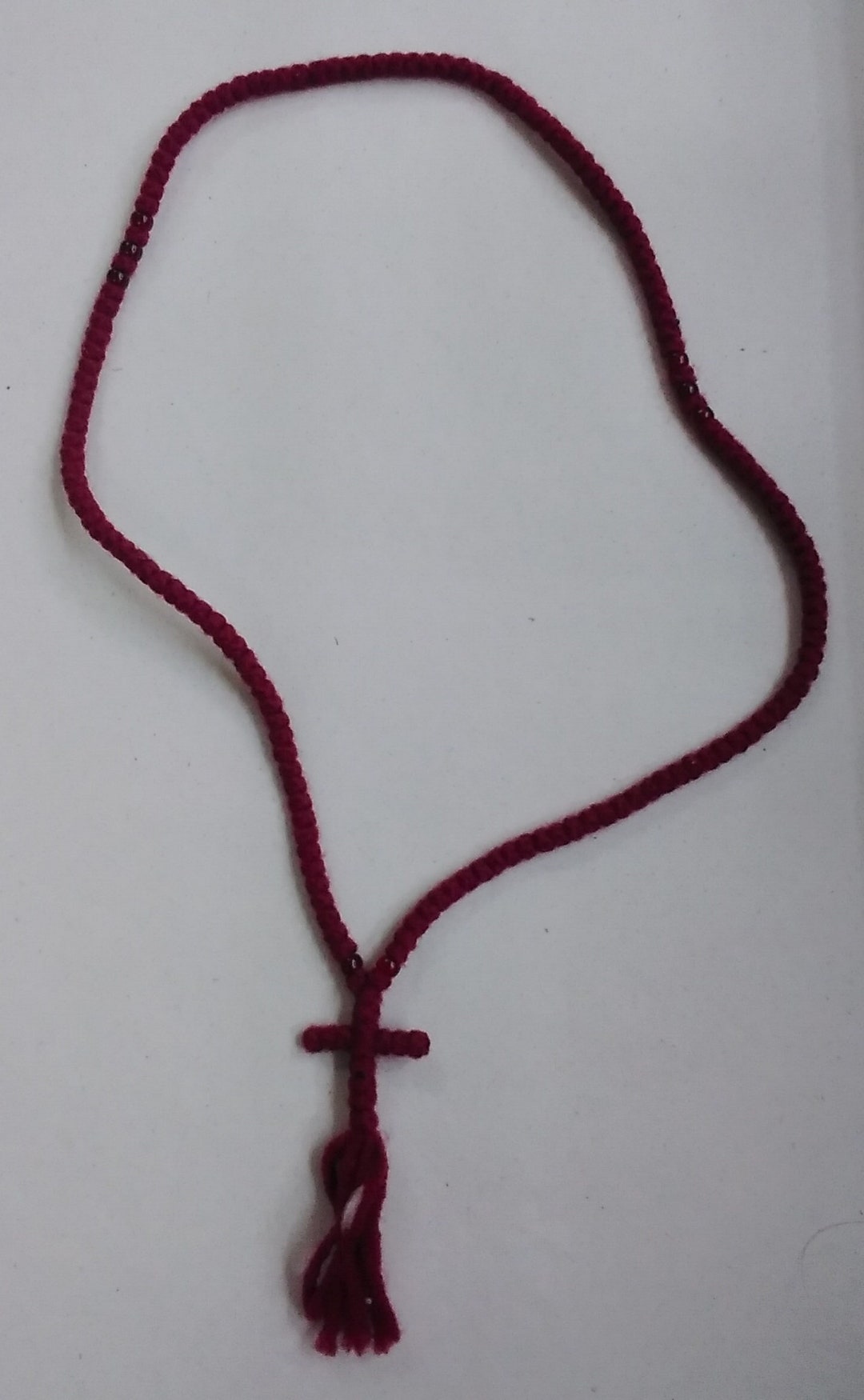 Red Wool 150 Knot Prayer Rope, Handmade in Greece - Etsy