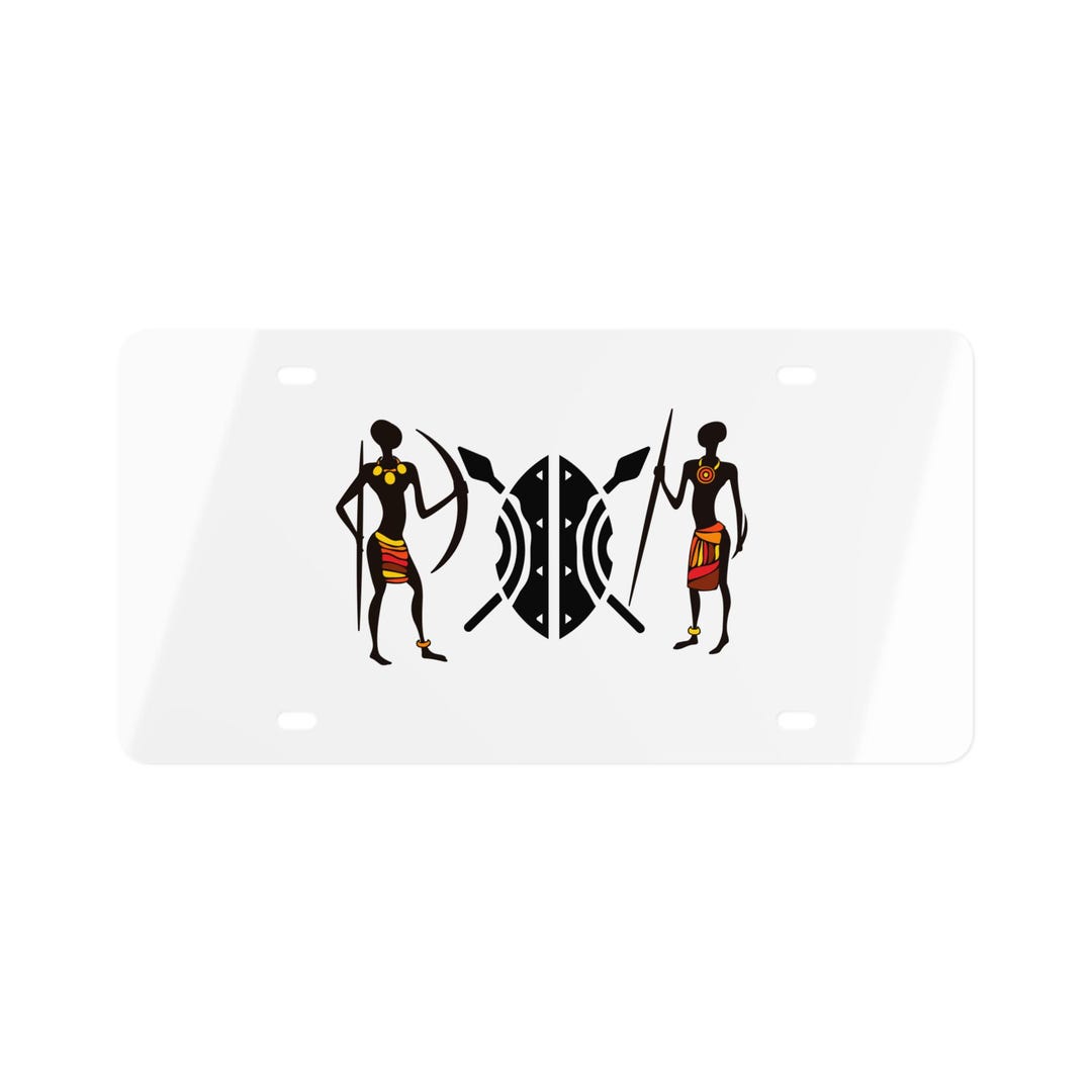 Zulu Warrior Shield License Plate, African Tribal Car Tag - Etsy