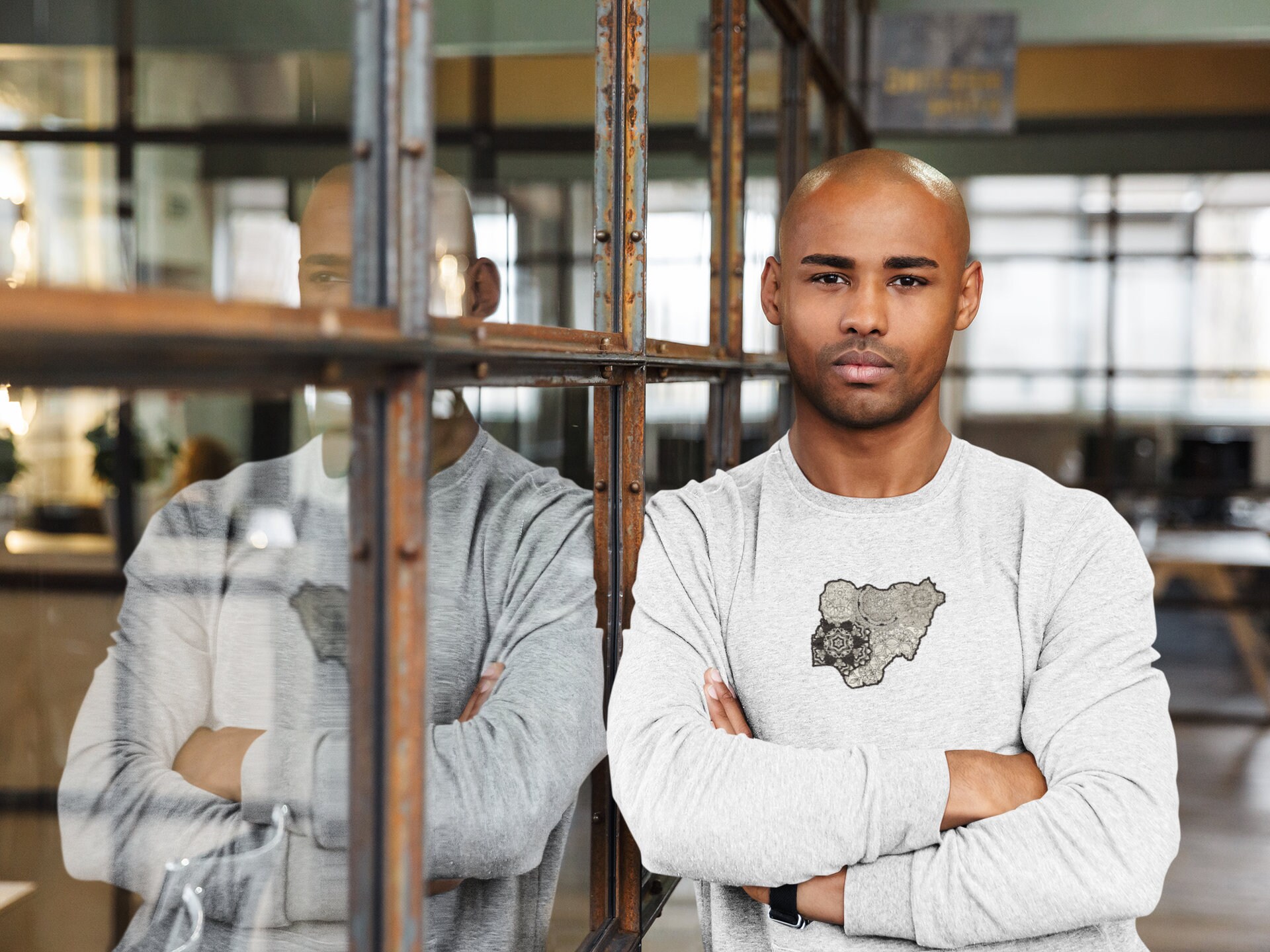 Nigerian Map Mandala Art Sweatshirt,african Sweater, Naija Sweater ...