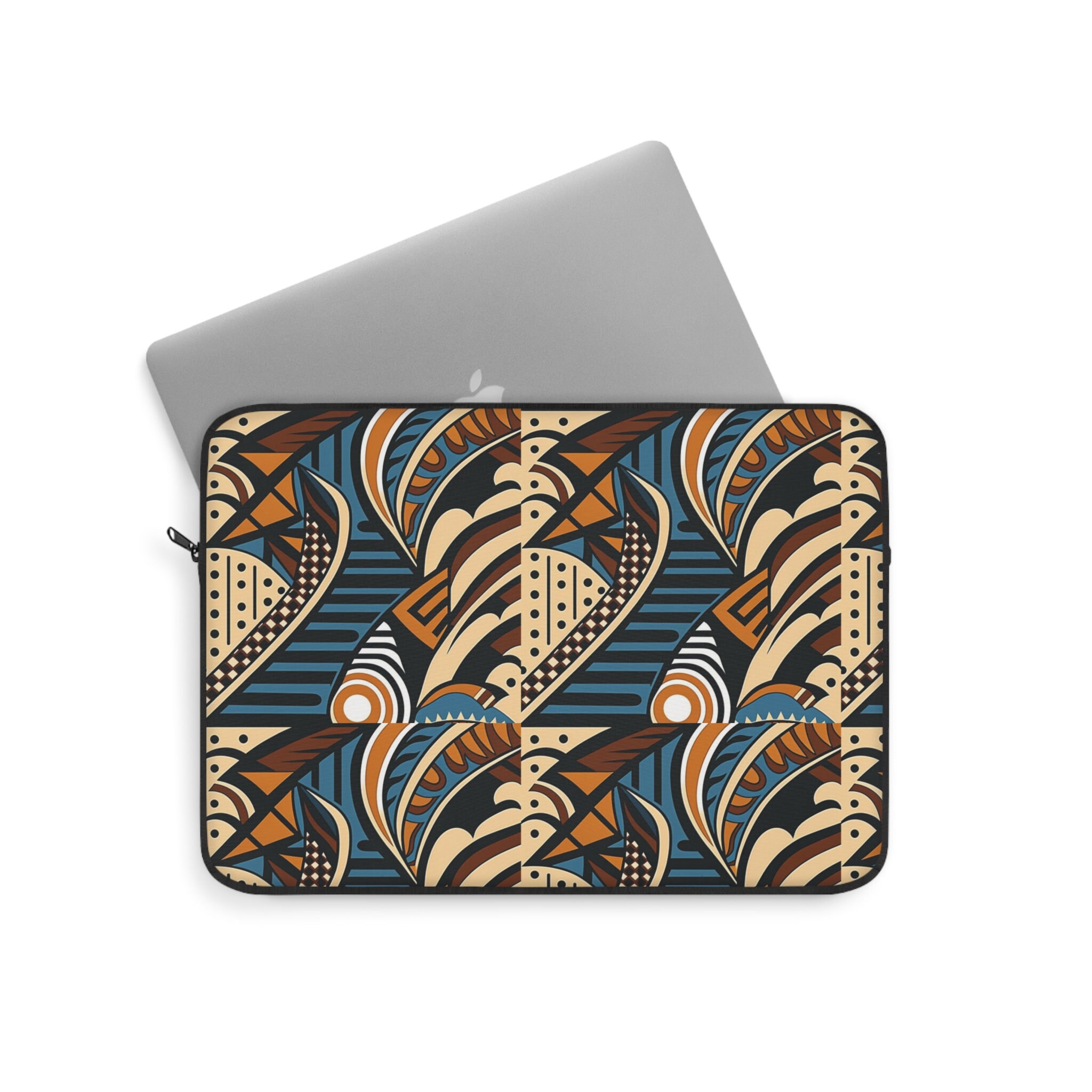 Abstract African Print Pattern Laptop Sleeve, Pattern Laptop Cover ...