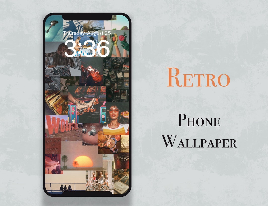 Retro Phone Wallpaper - Etsy