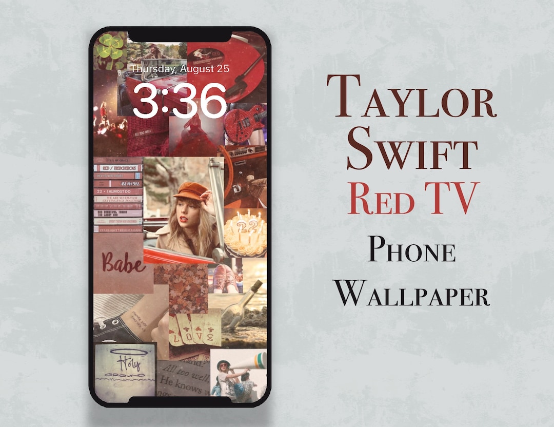 Taylor Swifts red TV Phone Wallpaper - Etsy