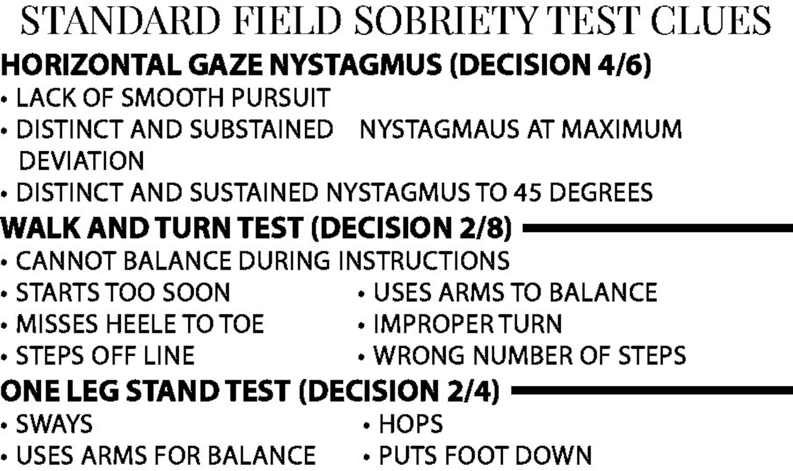 Custom Officers Metal Miranda Warning/ Field Sobriety Clues Card - Etsy