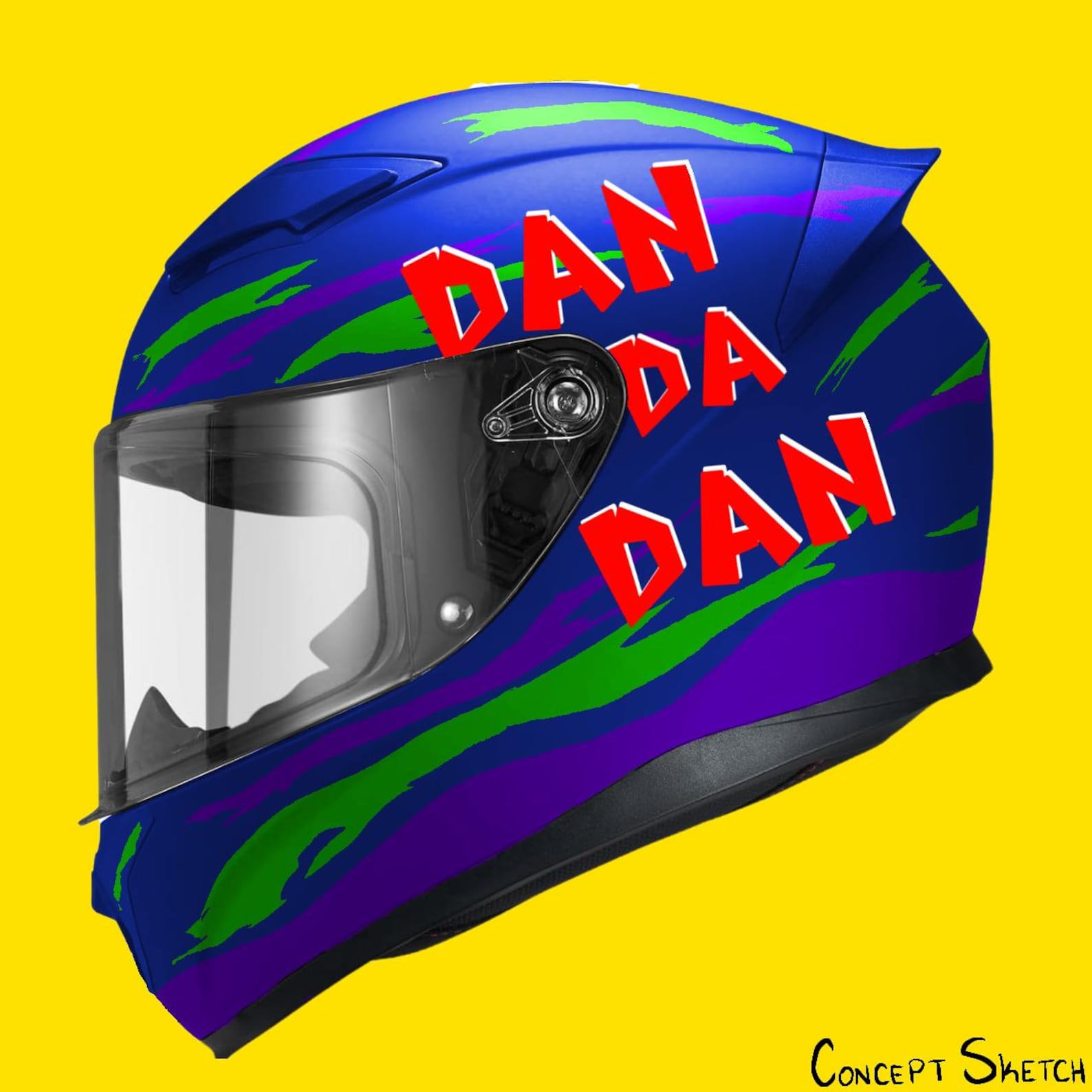 Basic Anime-inspired Custom Helmet – You Send the Helmet - Etsy