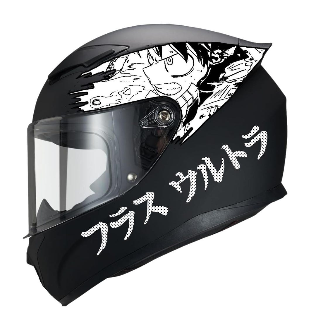 Basic Anime-inspired Custom Helmet – You Send the Helmet - Etsy