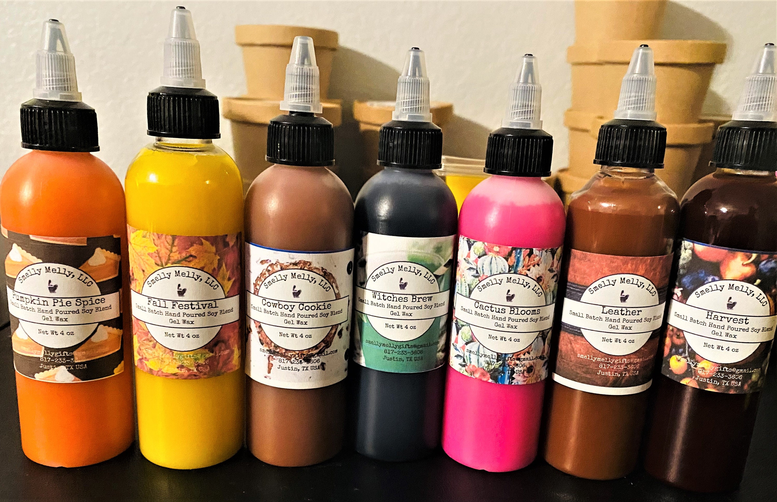 Squeezable Gel Wax-4oz Bottles FALL SCENTS - Etsy