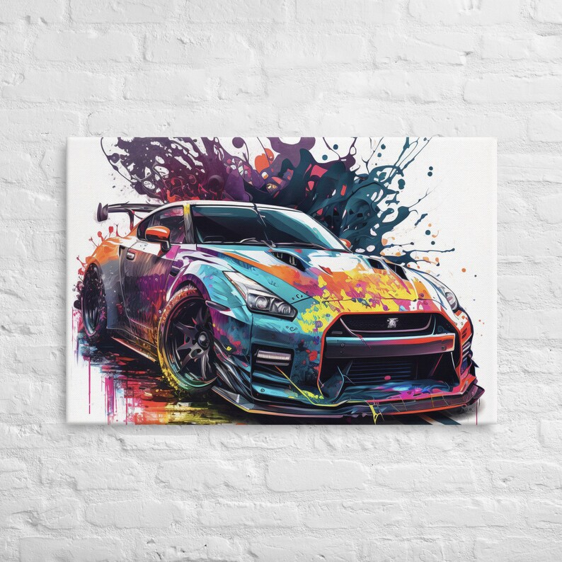 Nissan GT-R Landscape Wall Canvas Print High Quality - Etsy