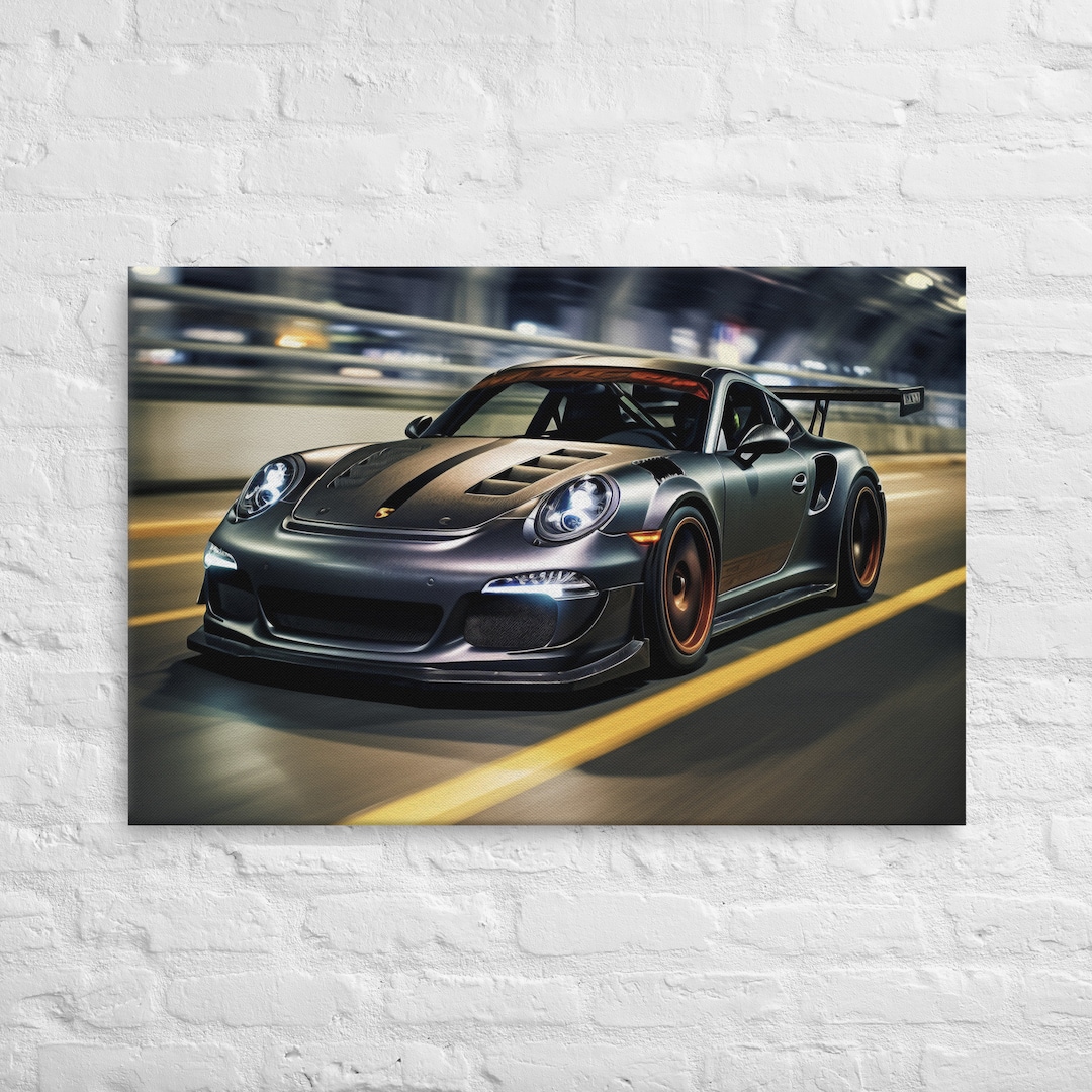 Porsche GT3 RS Canvas Print Wall Art Porsche Artwork - Etsy