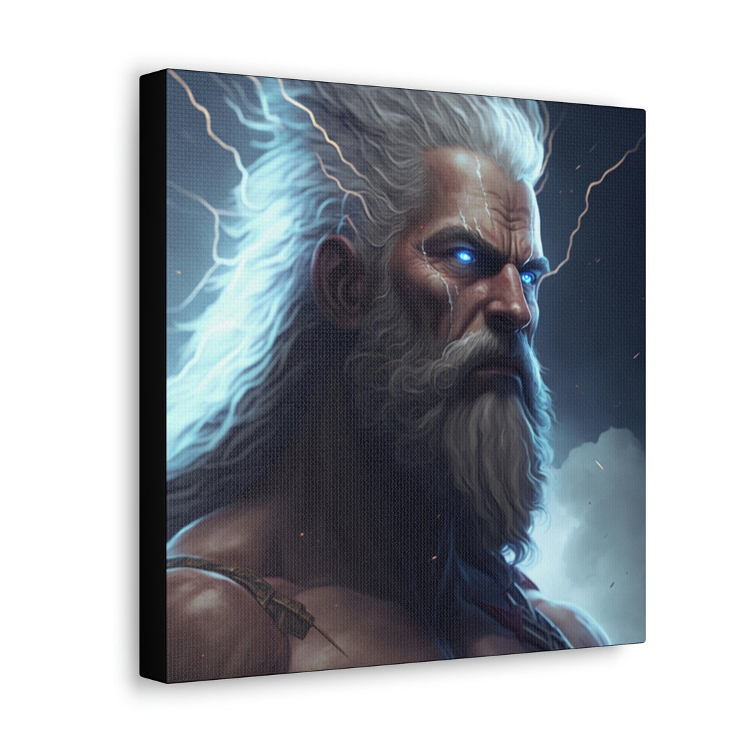 Zeus | Greek Gods | Canvas/poster | High Quality Digital Art - Etsy