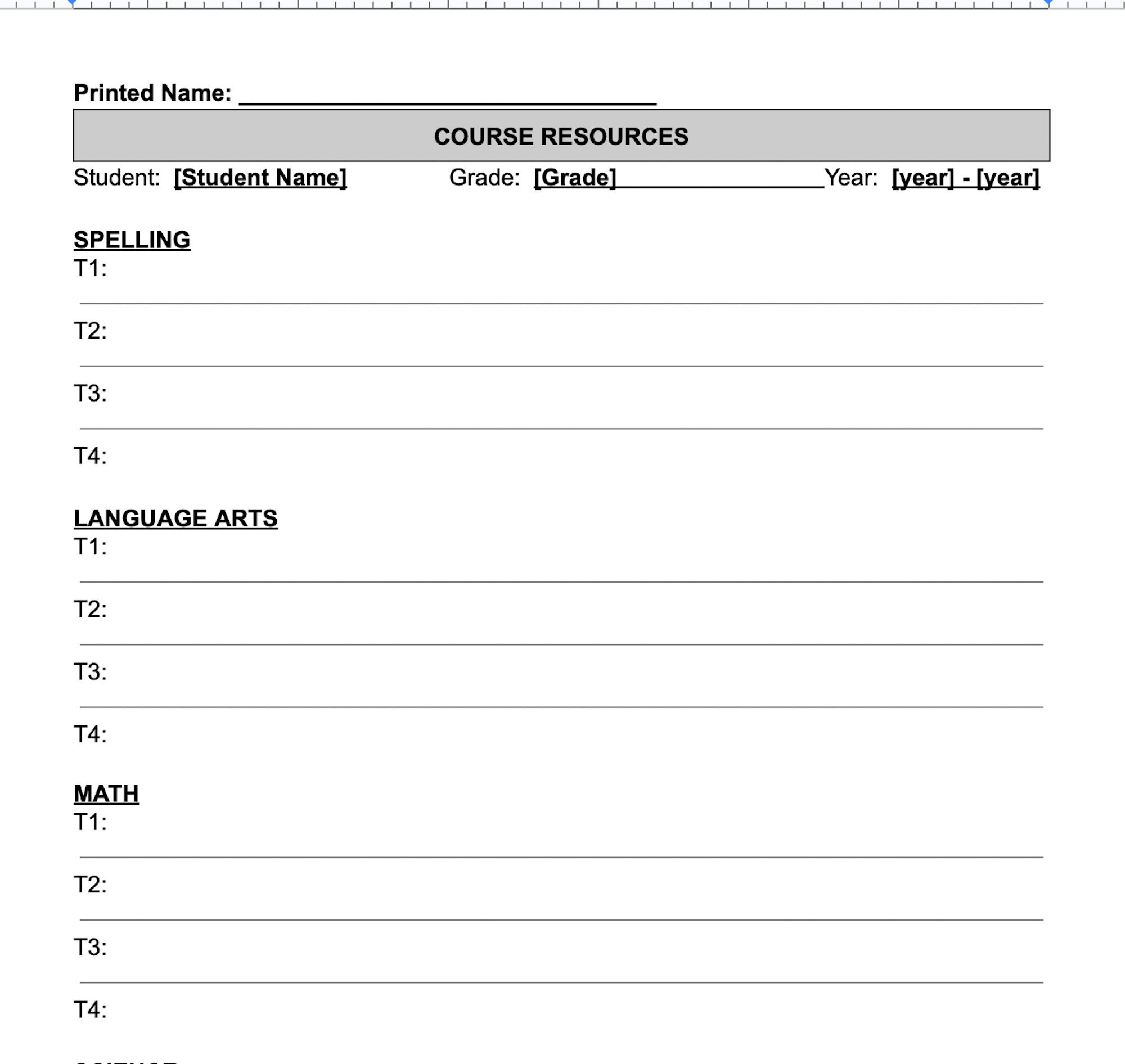 Customizable Homeschool Report Card With Standardized Learning Goals - Etsy