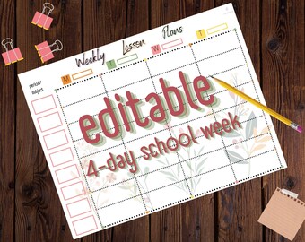 Twos Weekly Lesson Plan-color Style (Instant Download) - Etsy