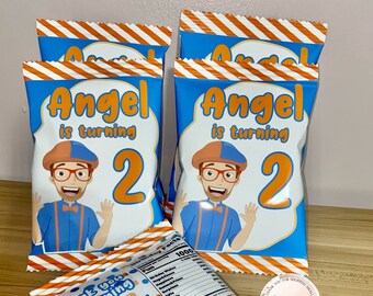 Blippi Birthday Party Bags - Etsy