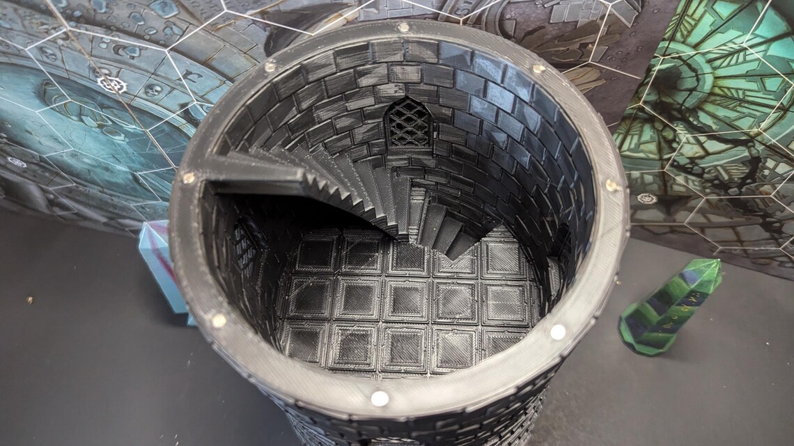 Round Castle Tower Terrain Set With Multiple Modular Floors Decorated ...