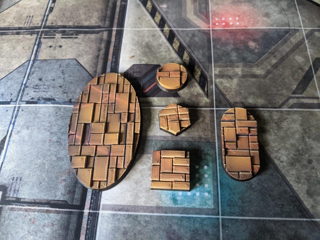 Stone Miniature Bases for Wargaming and Tabletop Games, 25mm ,28mm ...