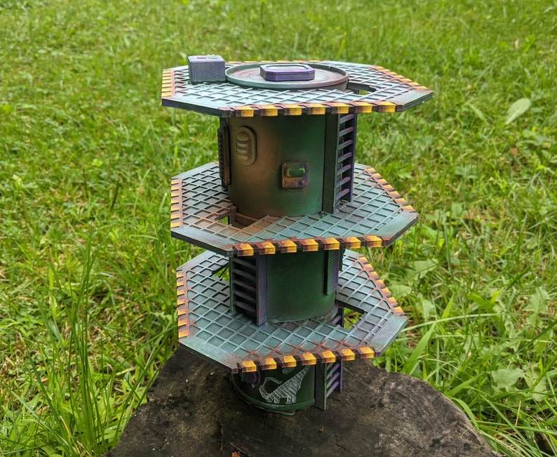 Chip Tower Terrain Kit Modular With Greebles - Etsy