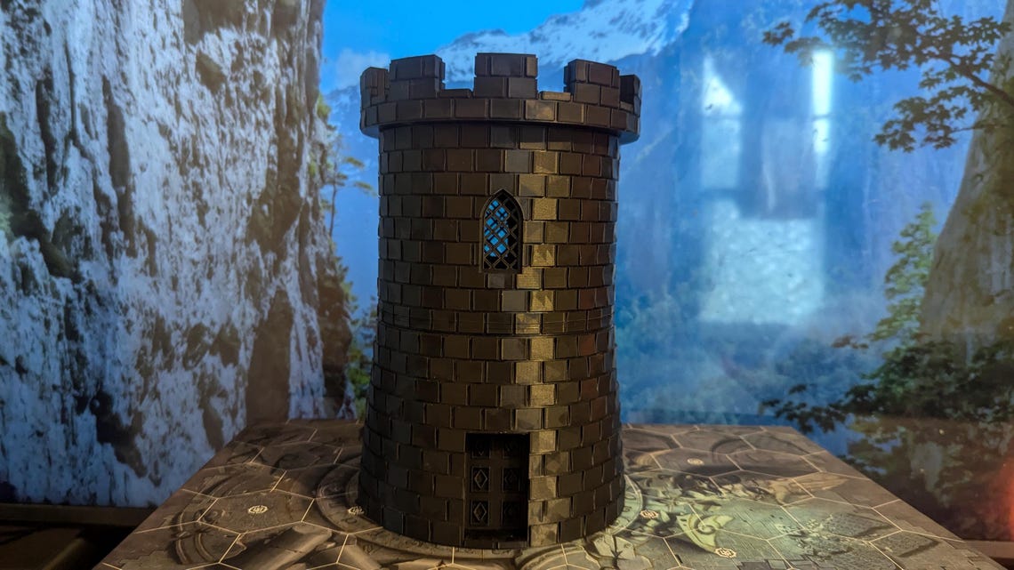Round Castle Tower Terrain Set With Multiple Modular Floors Decorated ...
