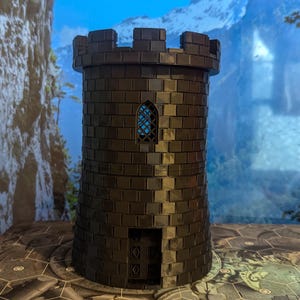 Round Castle Tower Terrain Set With Multiple Modular Floors Decorated ...