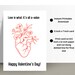 Funny Anatomical Heart Printable Valentine's Day Card, Digital Download ...