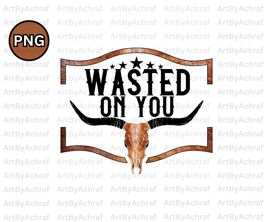 Wasted on You Wallen Png Sublimation, Retro Wallen Sublimation Png ...