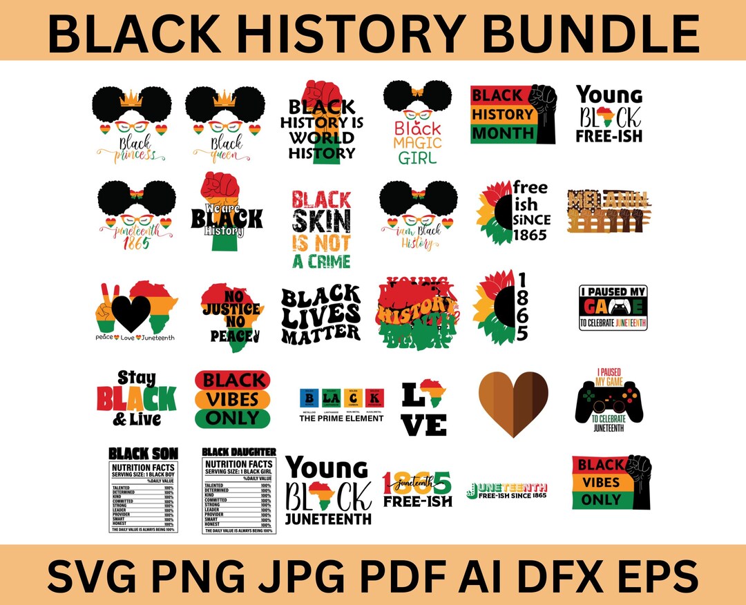 Black History Month Svg Bundle Black History Month Black History Svg I ...