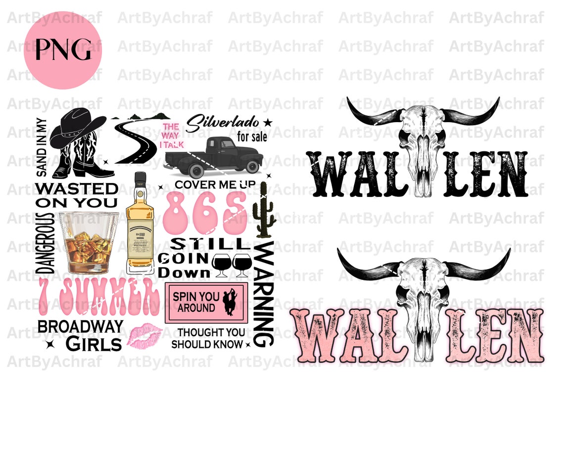 Retro Wallen Bull Skull Png, Retro Wallen Sublimation Png, Leopard ...