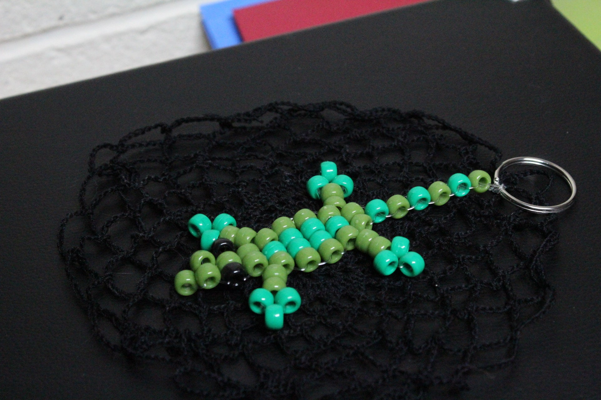 Pony Bead Lizard Keychain - Etsy