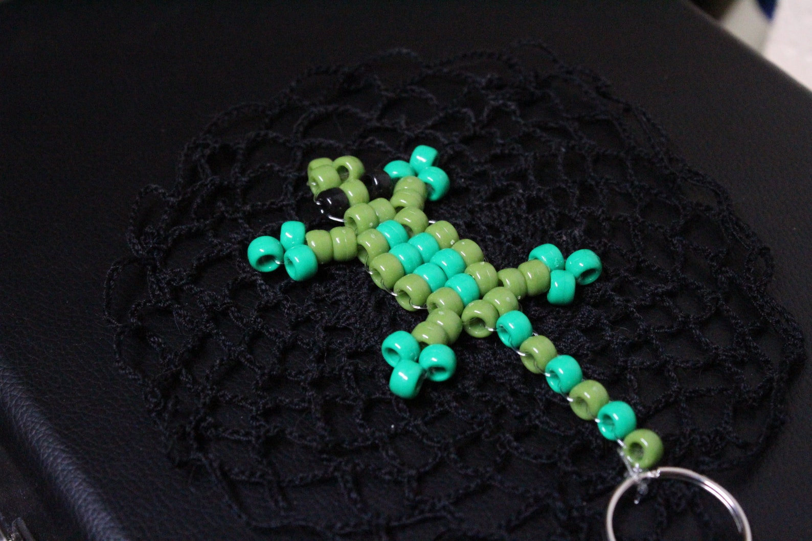 Pony Bead Lizard Keychain - Etsy