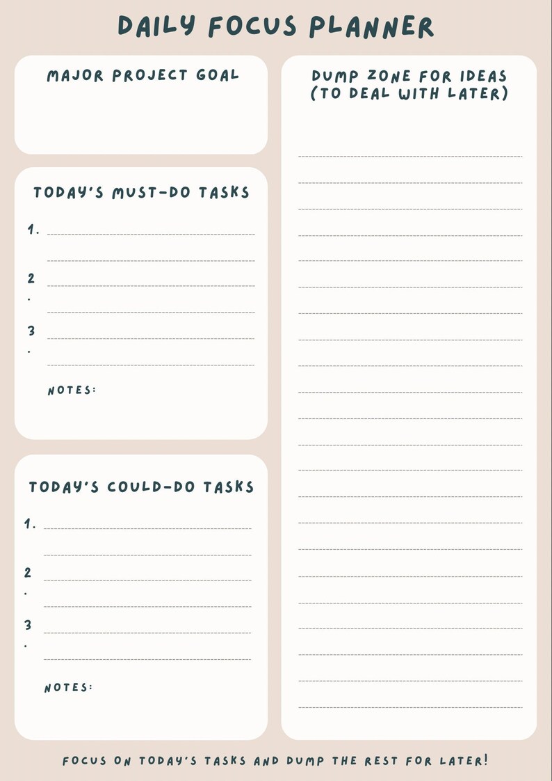 Planner and Goal Planner - Etsy