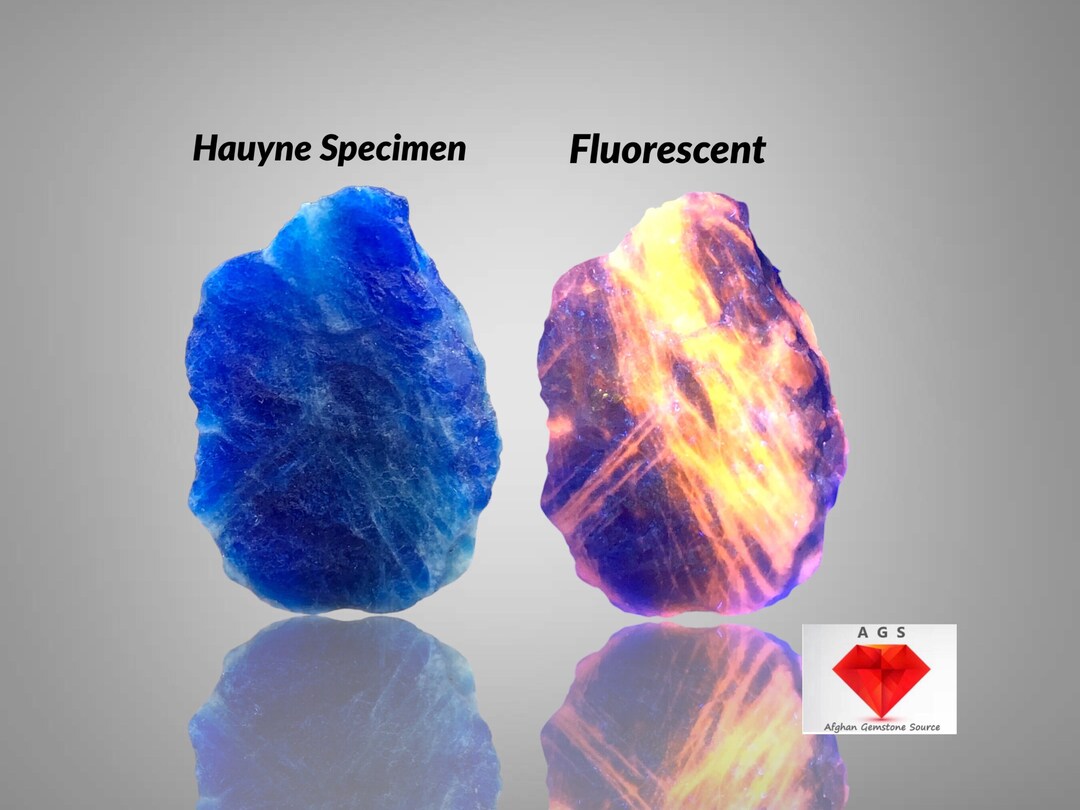 Most Rare20ct Hauyne Specimen Combined With Pyrite From Badakhshan ...