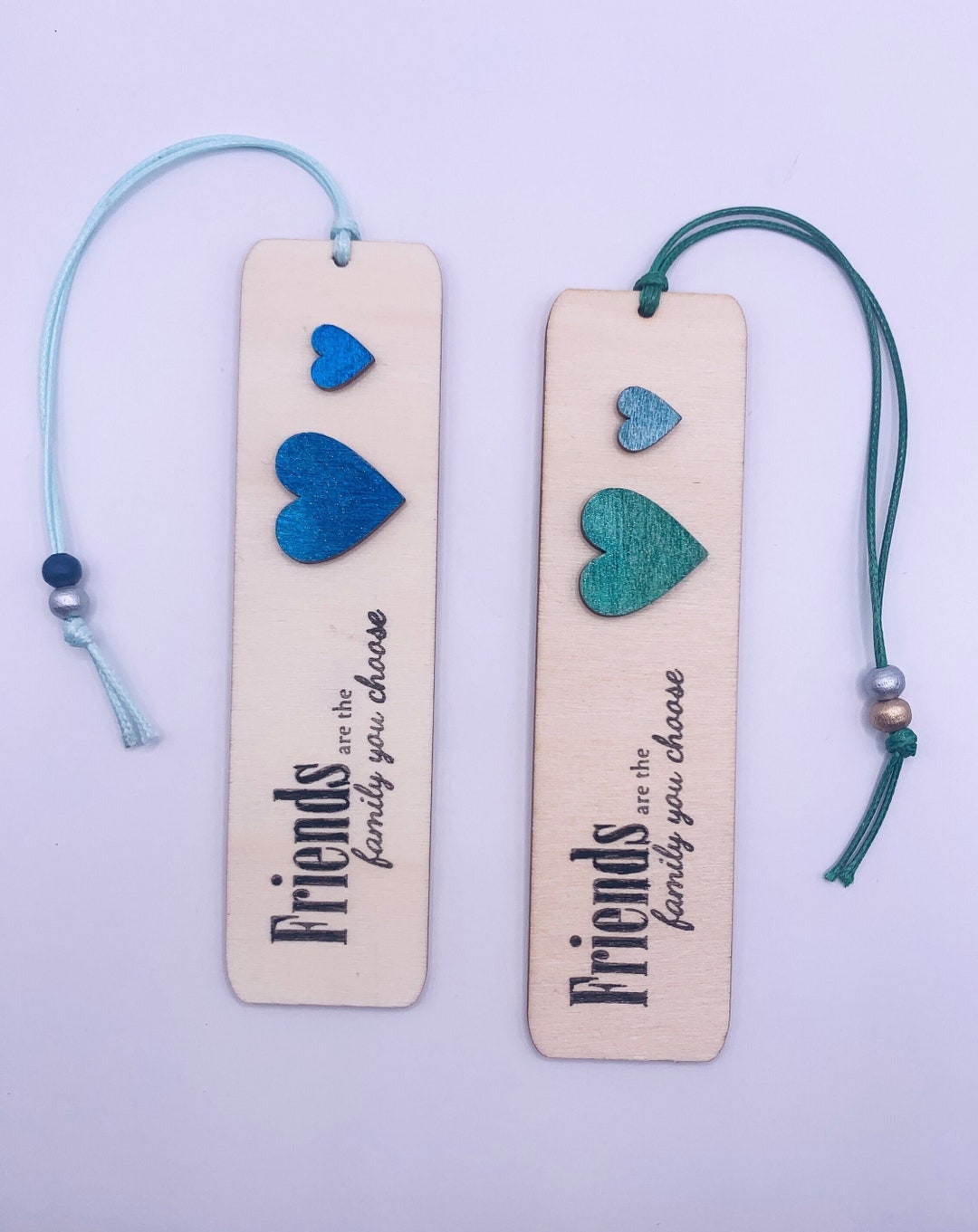 Wooden, Bookmark, Natural, Personalised, Family, Friendship, Best ...