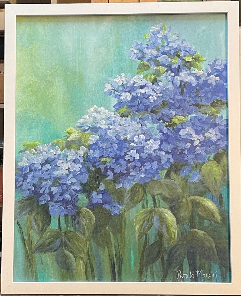 Garden Bouquet of Hydrangeas Original Painting - Etsy