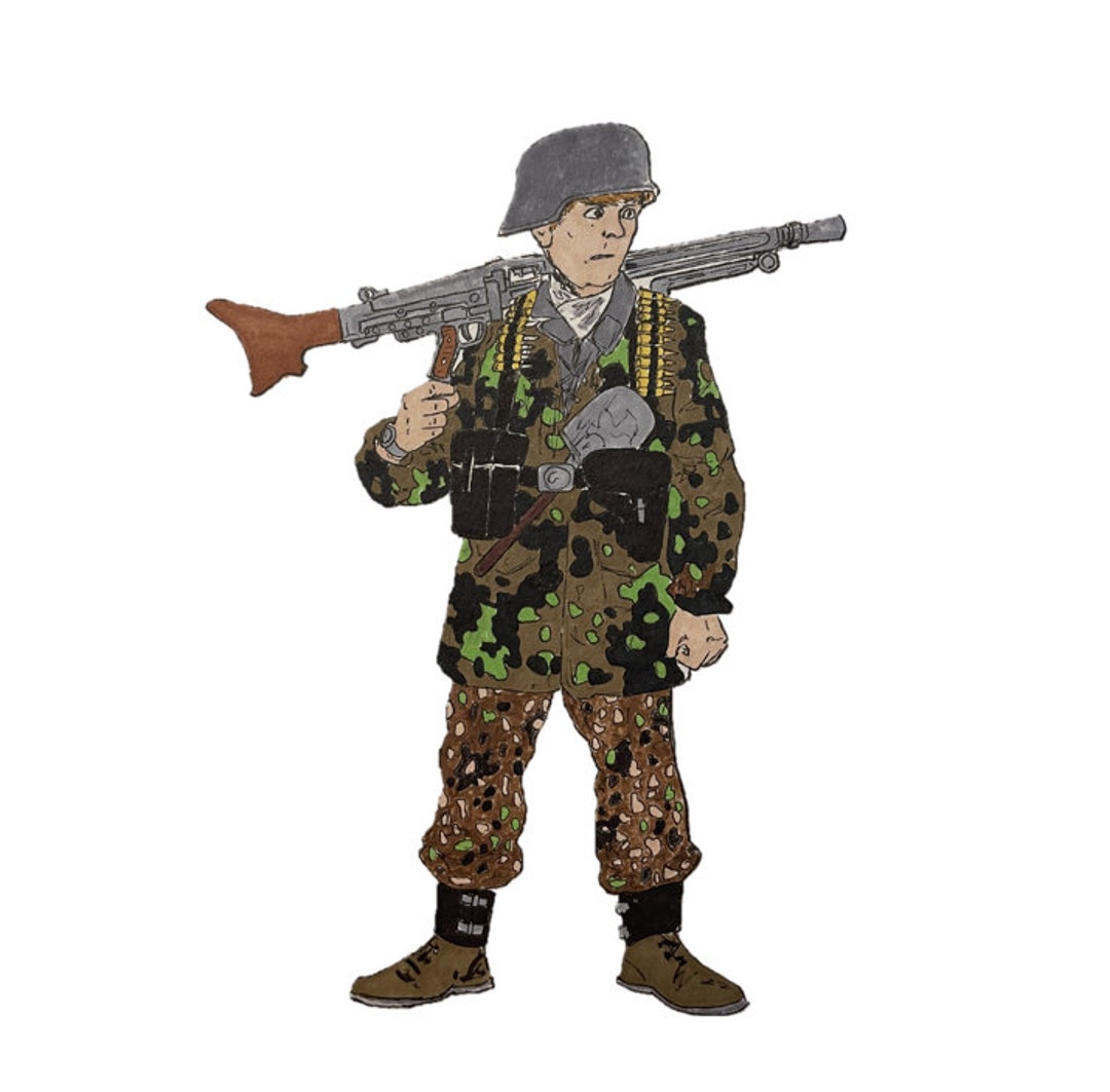 MG42 German Soldier Sticker - Normandy, 1944 - Etsy