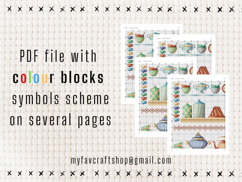 Roses Cross Stitch PDF. Instant Download. Vintage Counted Cross Stitch ...