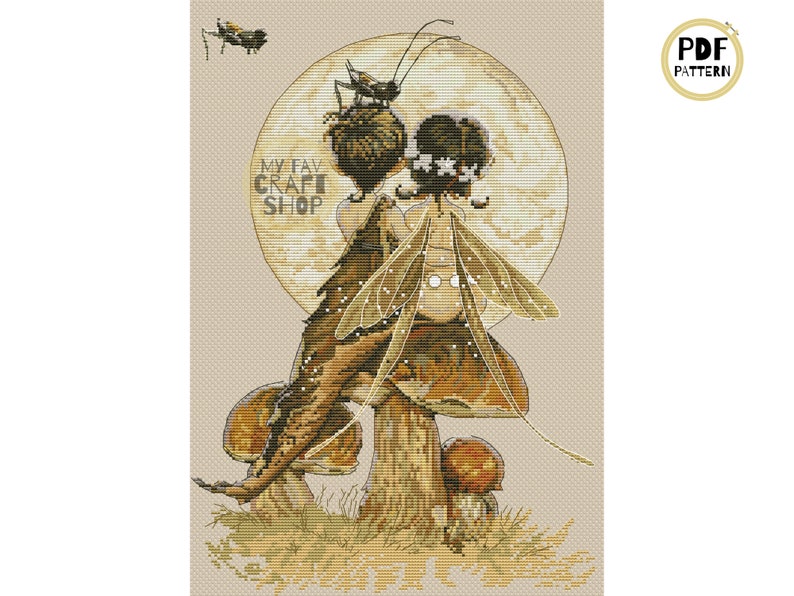 Fairies Cross Stitch PDF. Instant Download. Counted Cross Stitch Chart ...