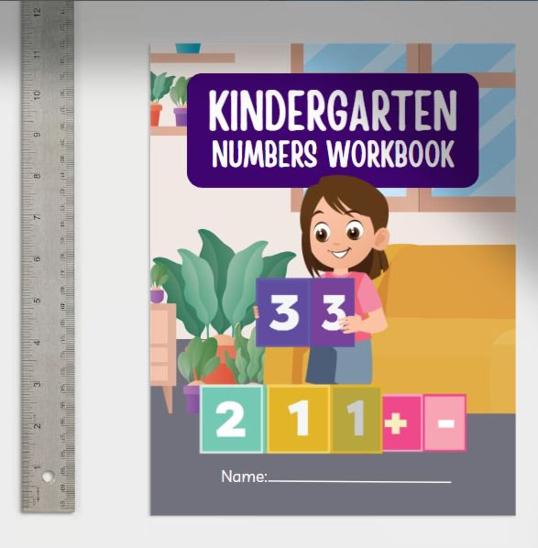Kindergarten Numbers Workbook - Etsy