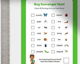 Pollinator Scavenger Hunt Printable for Instant Download, Outdoor ...