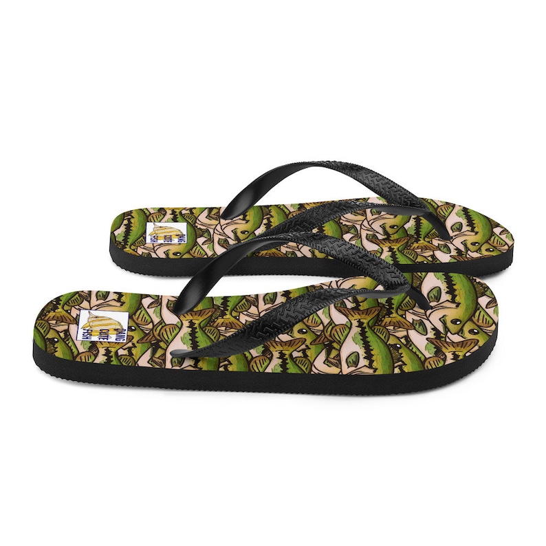 Largemouth Bass Flip Flops, Flip-flops, Gift, Lake Fish - Etsy