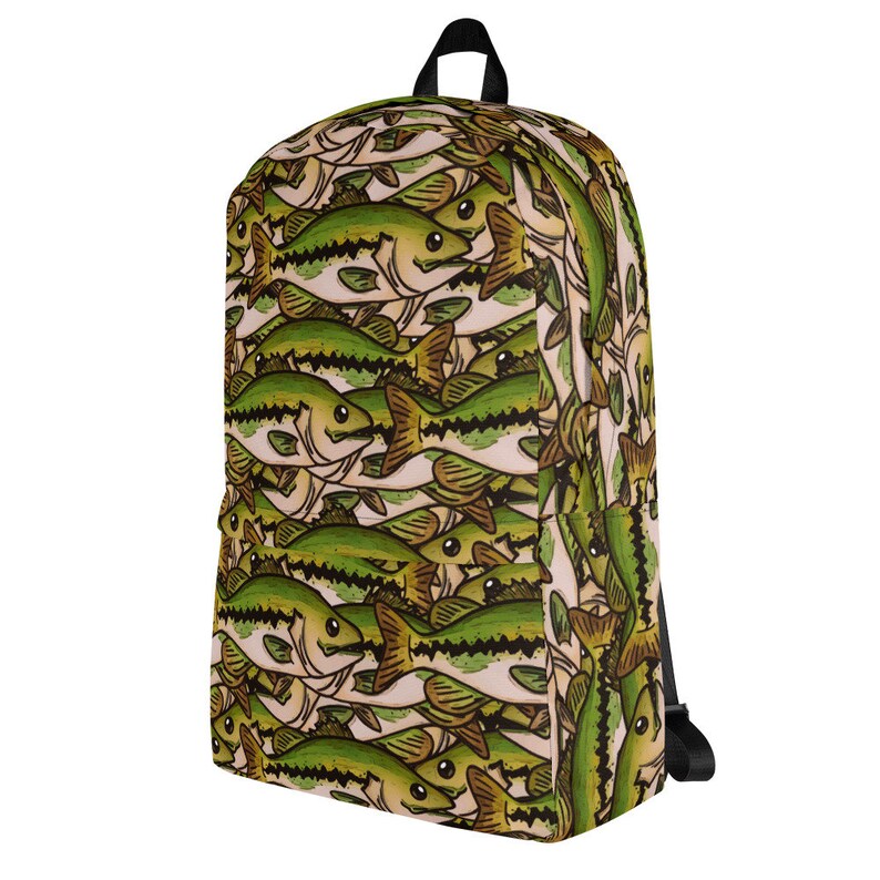 Largemouth Bass Backpack - North American Fish Bag, Native Fish Gift - Etsy
