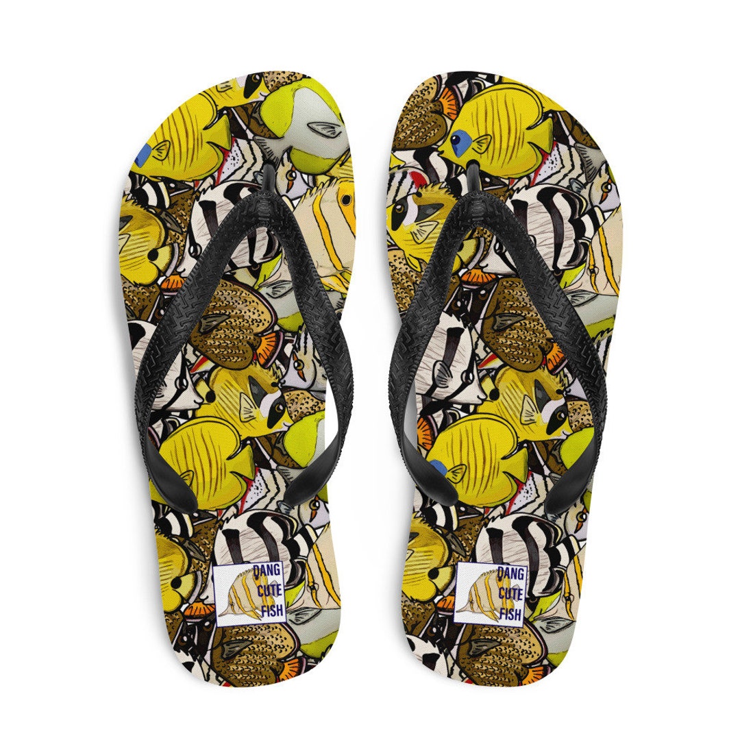 Butterflyfish Flip-flops, Copperband Butterflyfish, Raccoon ...