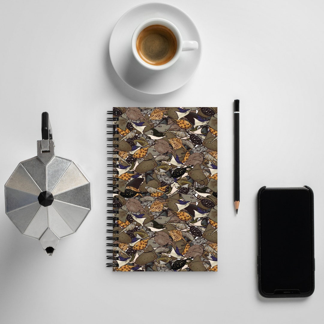 Stingray Notebook, Spiral Notebook’s, Ray Gift, Elasmobranch Notebook ...