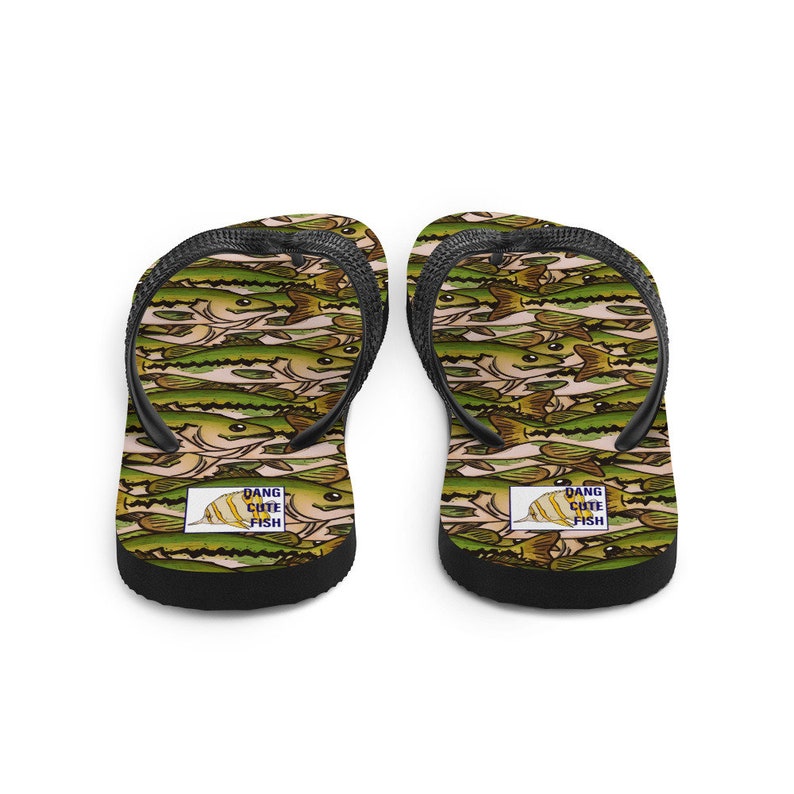 Largemouth Bass Flip Flops, Flip-flops, Gift, Lake Fish - Etsy
