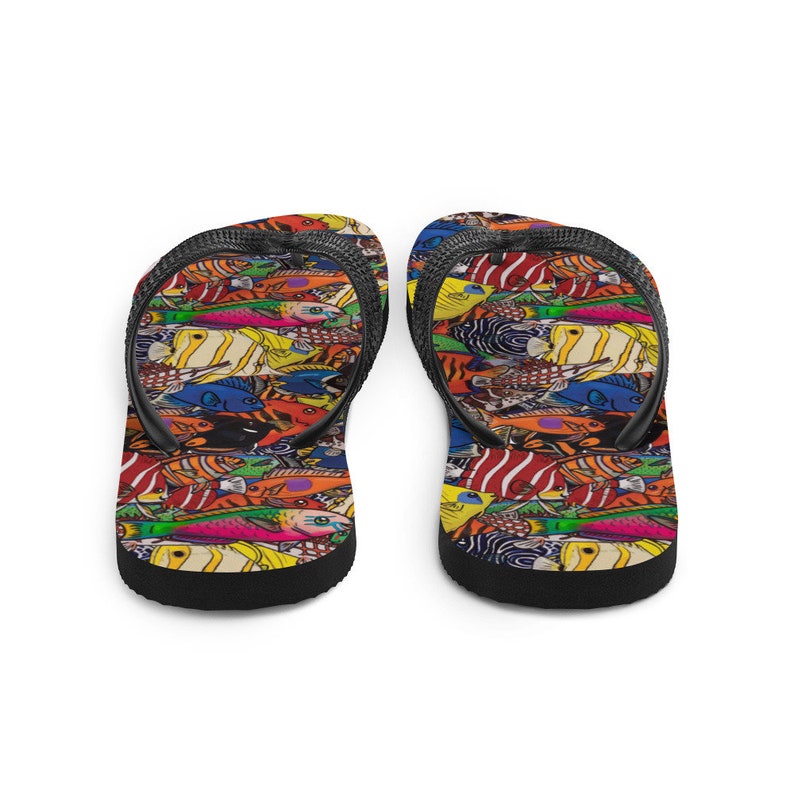 Marine Fish Flip-flops, Saltwater Fish Gift, Aquarist, - Etsy