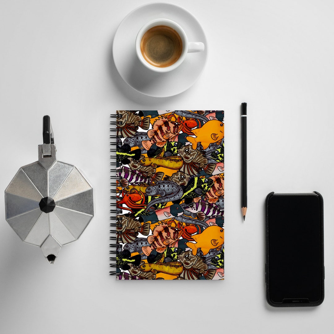 Pacific Northwest Fish Notebook, Spiral Notebook, Gift, Garibaldi ...