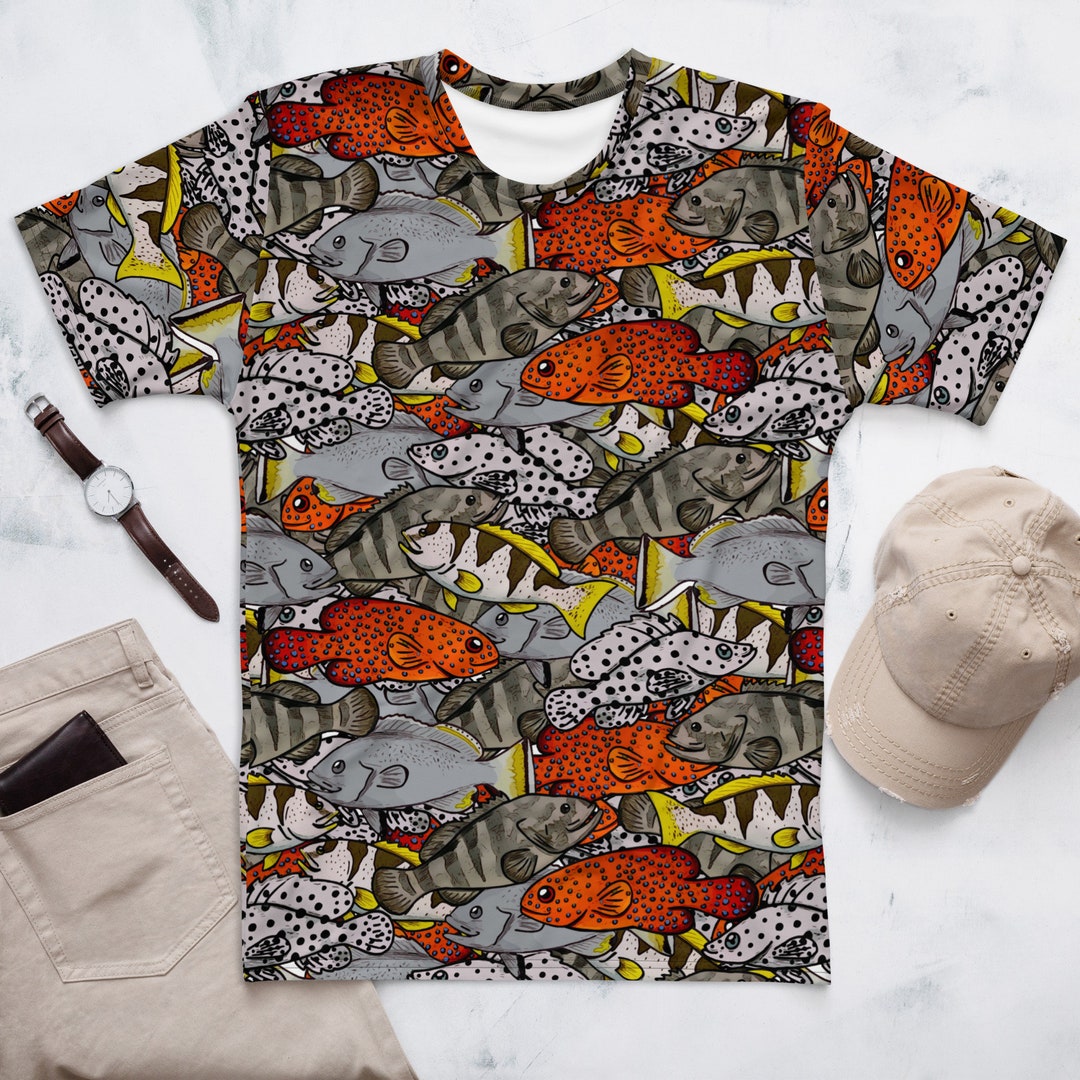 Grouper Shirt, Grouper Gift, Men's T-shirt, Grouper Aquarist, Fish ...
