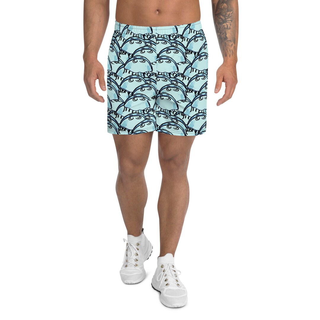 Men's Moon Jelly Shorts, Recycled Athletic Shorts, Jellyfish ...